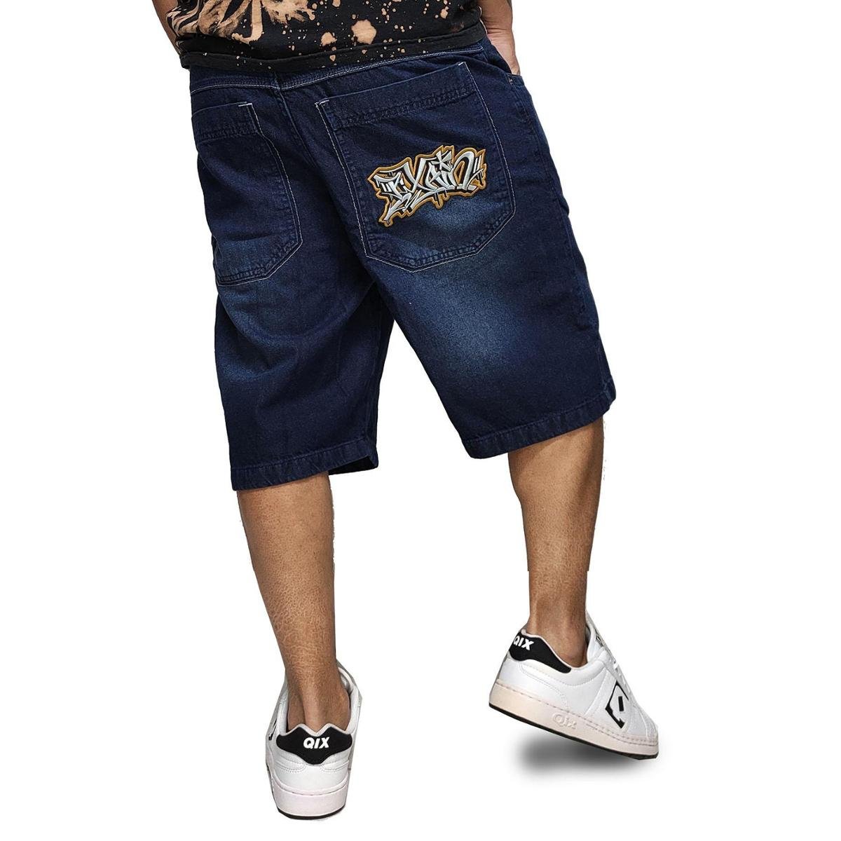 Bermuda Jeans Pixain Hip Hop Culture PIX-108 - Preto | Zattini