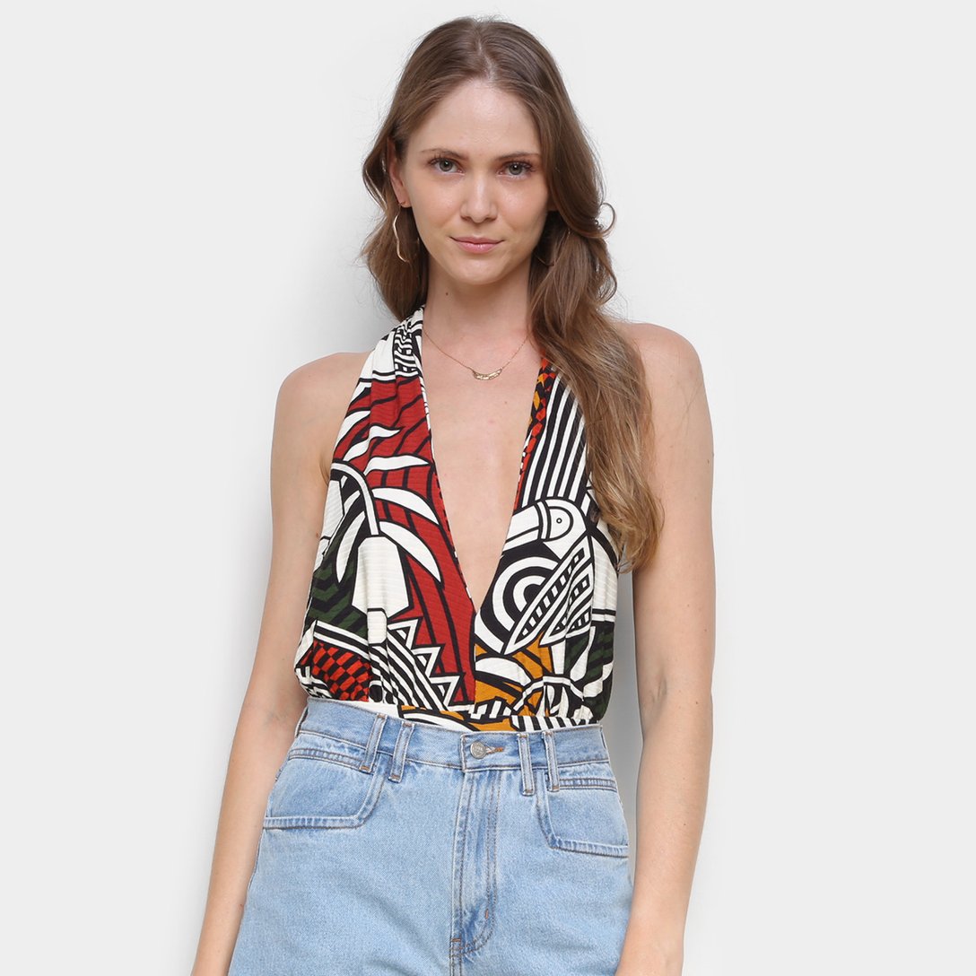 Body Farm Frente Única Beleza Gráfica - Estampado | Zattini