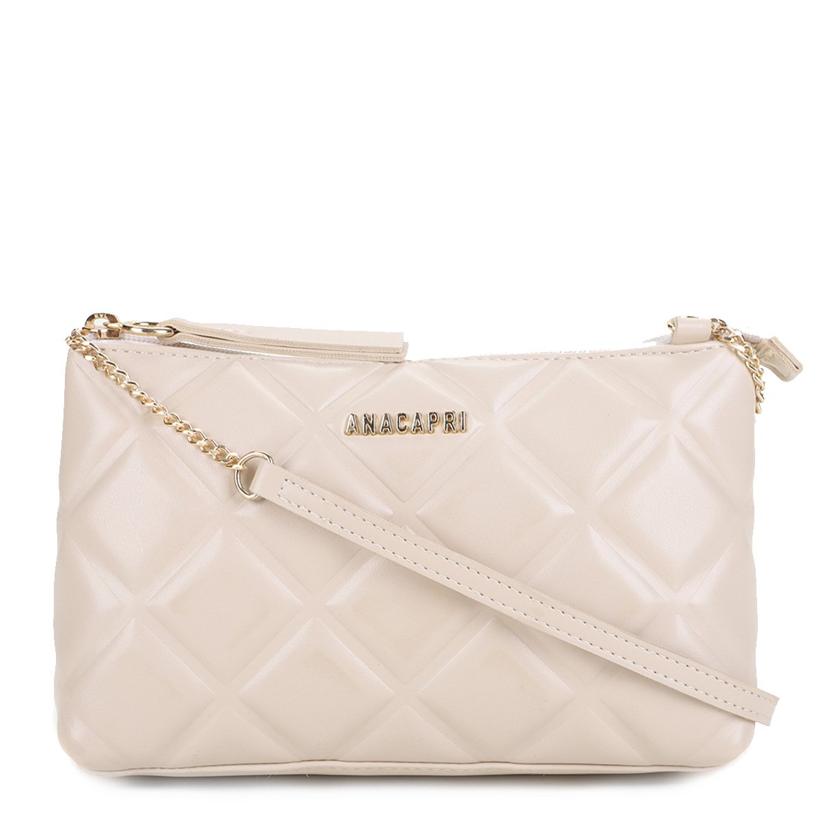Bolsa Anacapri Mini Bag Textura Transversal Feminina - Nude | Zattini