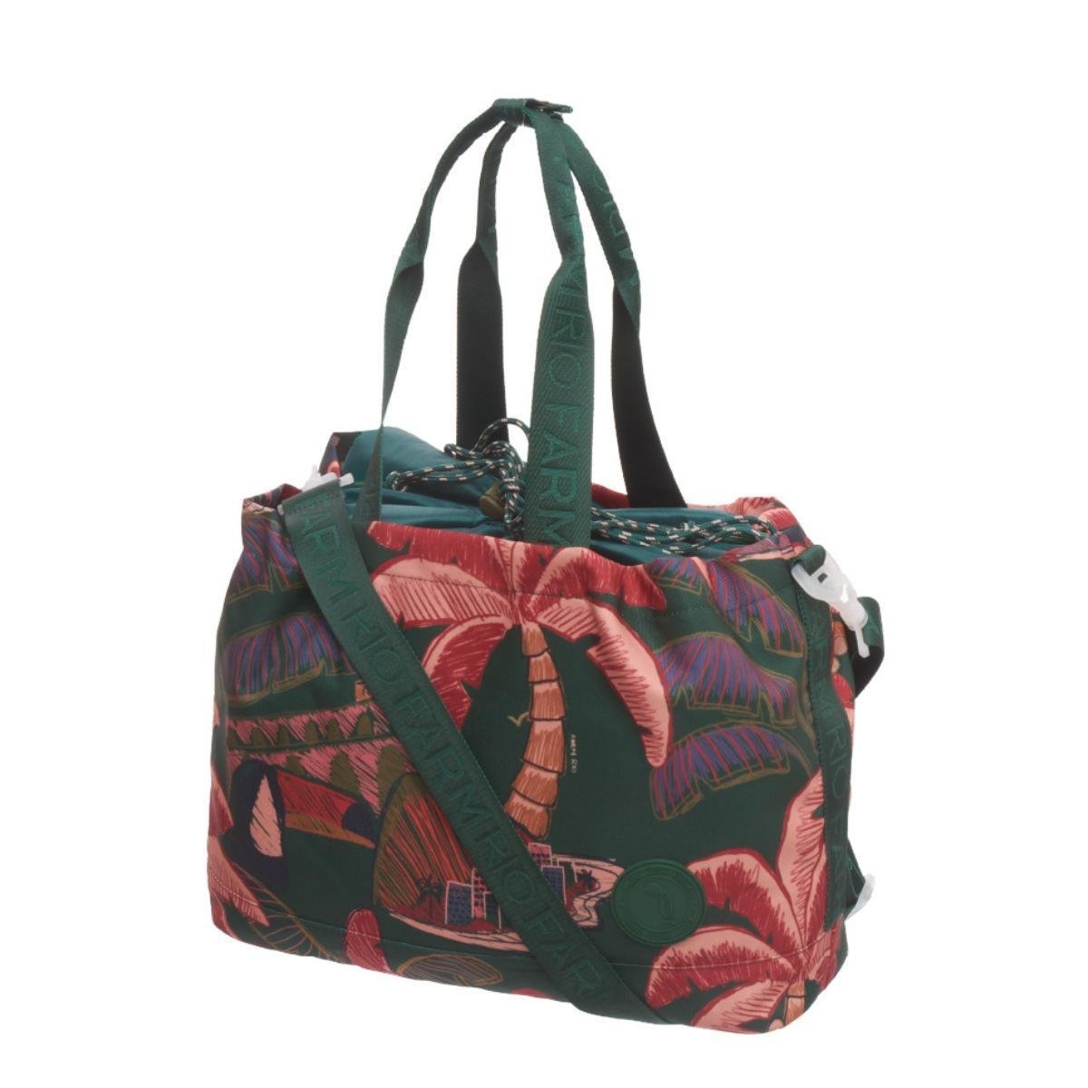 Bolsa Farm Carioca Carioca Coqueiro Carioca - Verde | Zattini