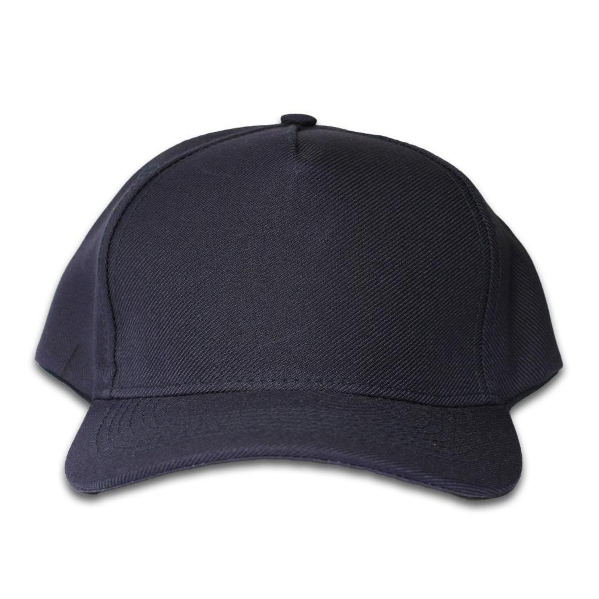 Boné Preto Liso Aba Curva em Brim Regulável - Preto | Zattini