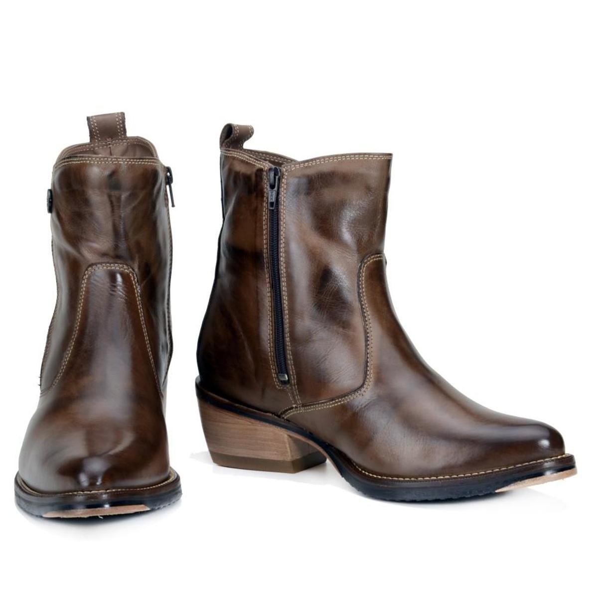 Bota Country Capelli Boots Couro Cano Curto Feminina - Marrom | Zattini
