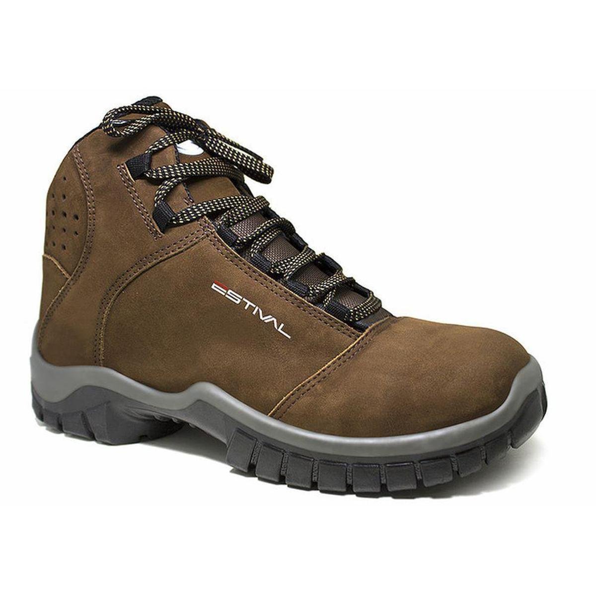 Bota/Botina Estival em Nobuck Dark Sapphire e cores - Marrom | Zattini