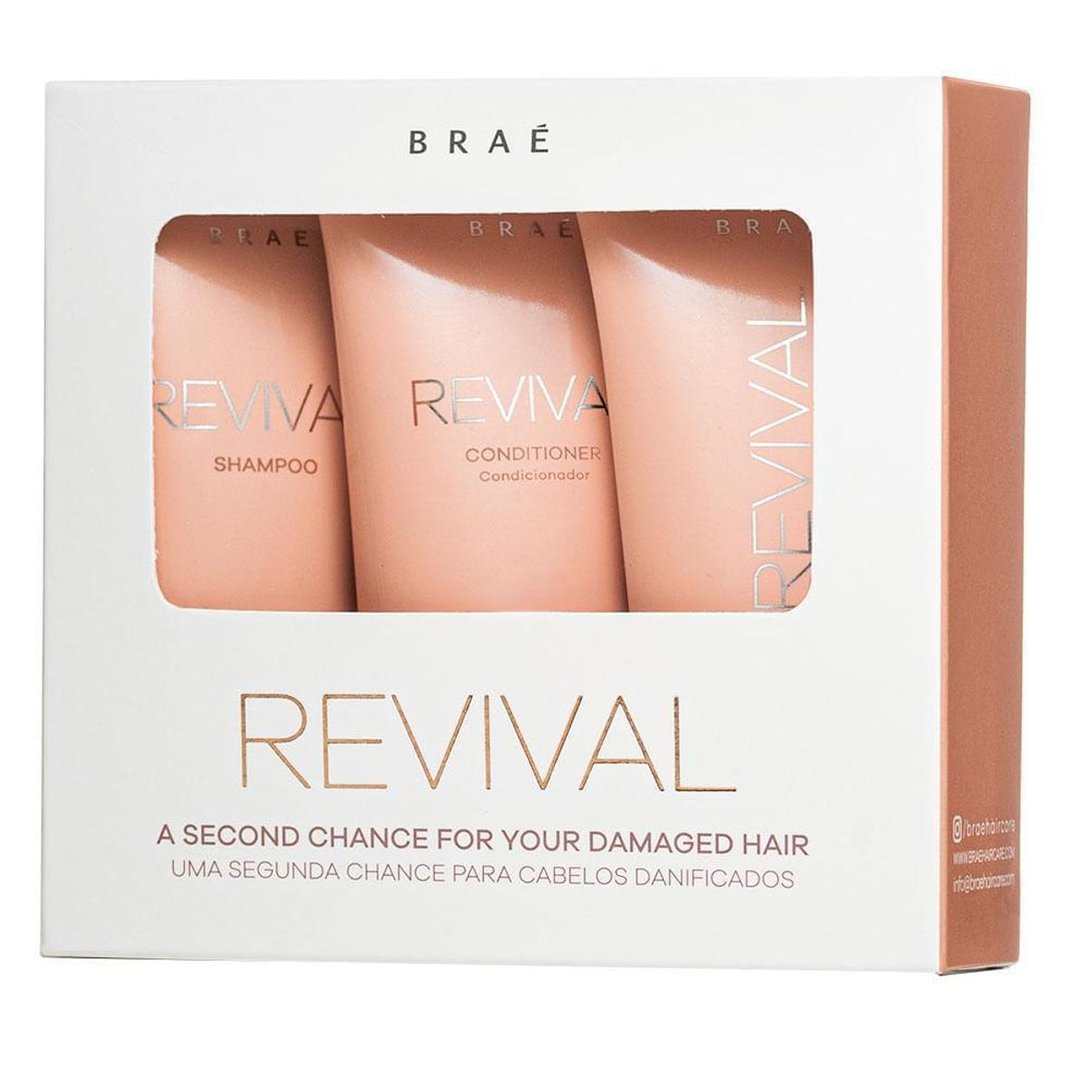 Braé Revival Travel Size Kit – Shampoo + Condicionador + Máscara Kit - Incolor | Zattini