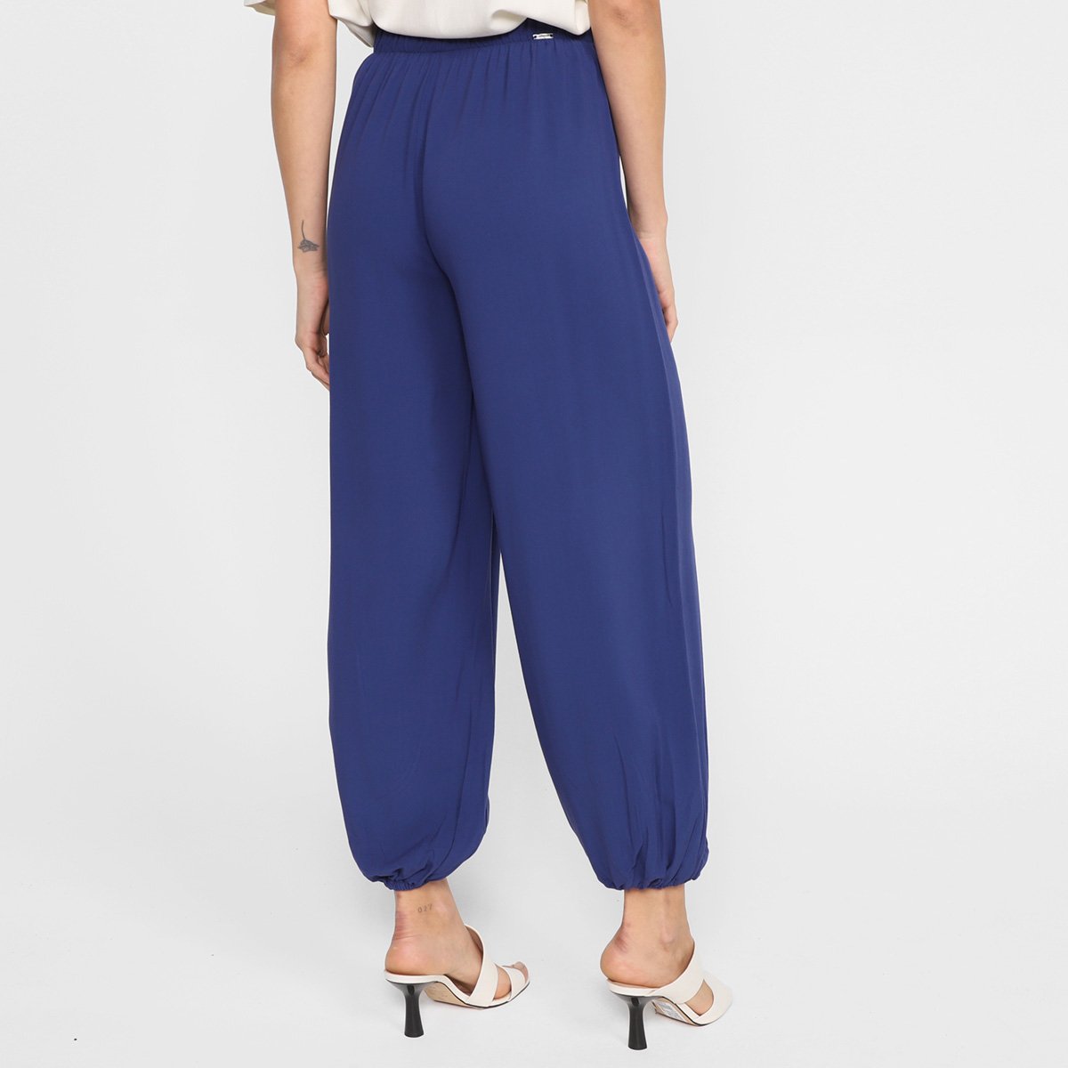 Calça Aladim Lança Perfume Cintura Alta Feminina - Marinho | Zattini