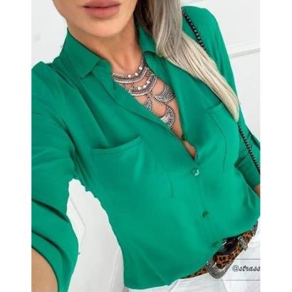 Camisa Feminina Viscolinho Manga Longa | Zattini