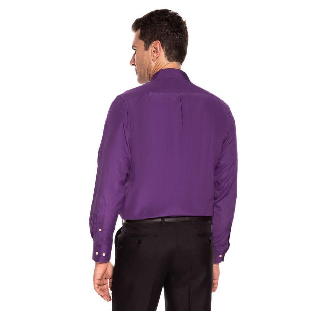 Camisa Masculina Roxa Lisa - 6 - Roxo | Zattini