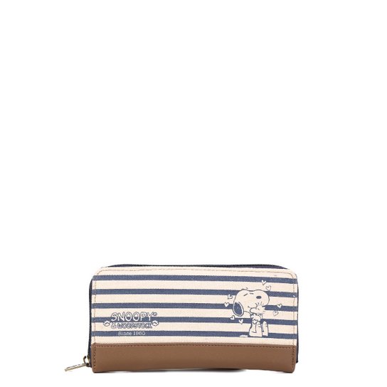 Carteira Snoopy Média Feminina - Azul | Zattini