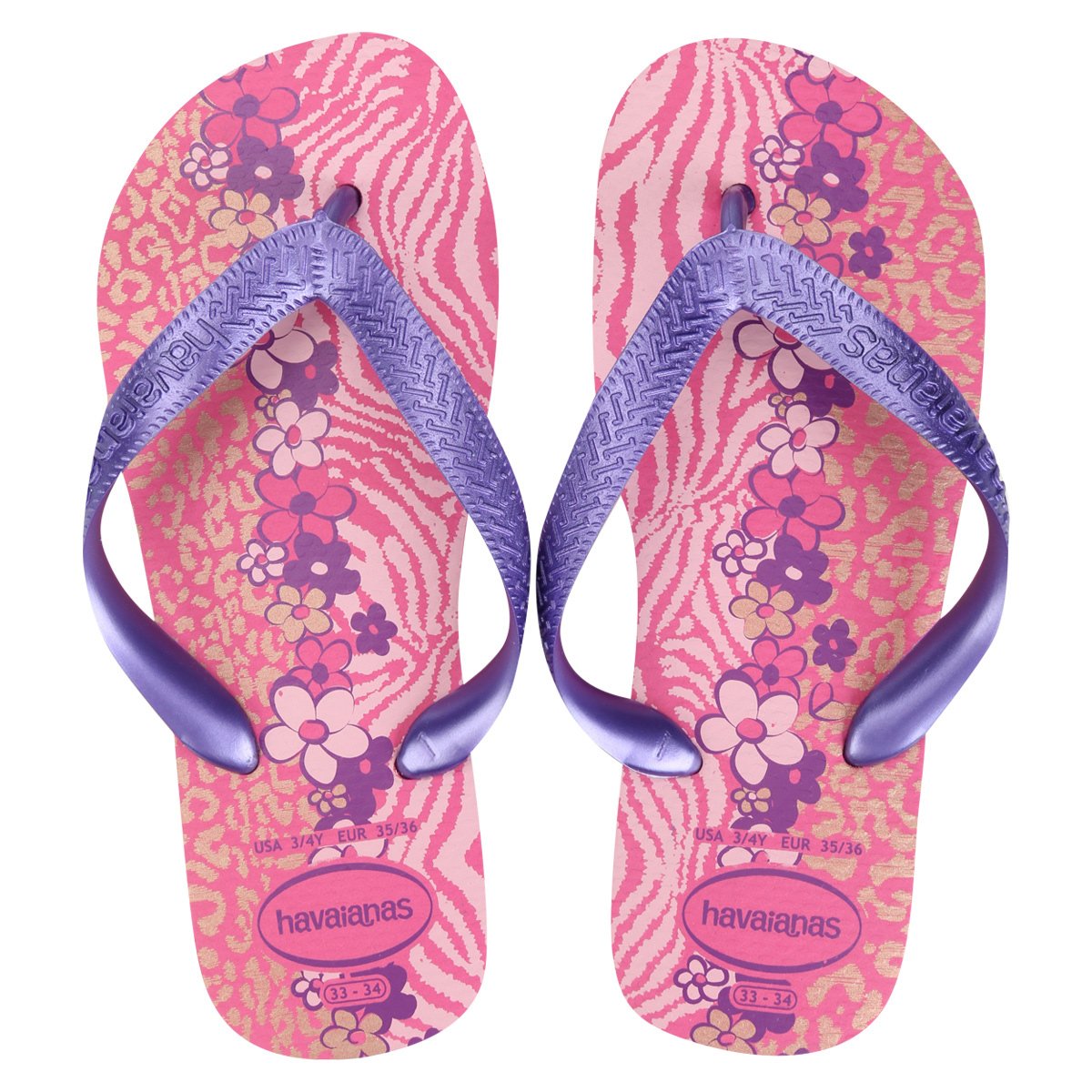 Chinelo Havaianas Kids Flores Infantil Marinho Zattini Chinelo Havaianas Kids Flores Infantil Marinho Zattini