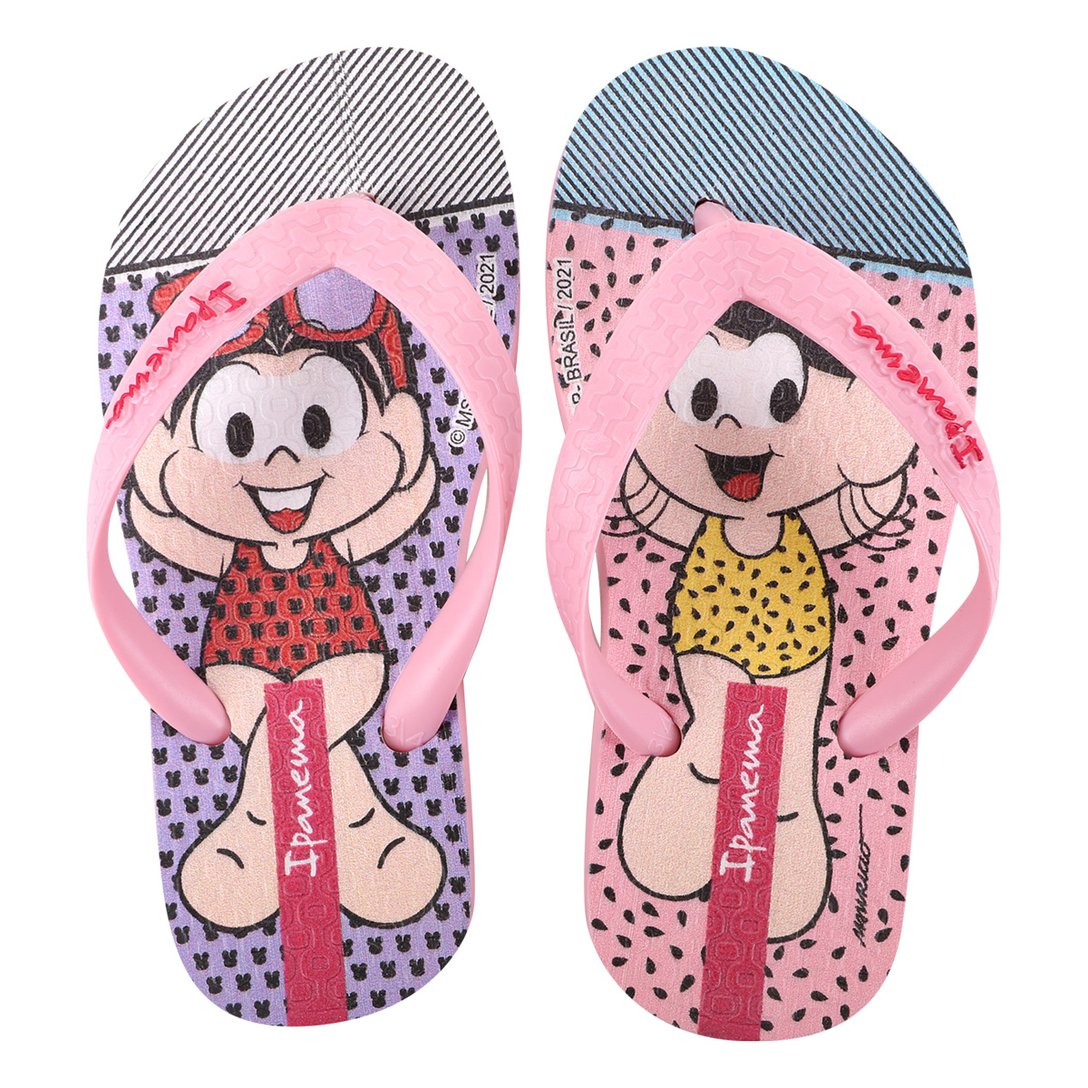 Chinelo Infantil Grendene Kids Ipanema Turma Da Mônica Menina - Rosa ...