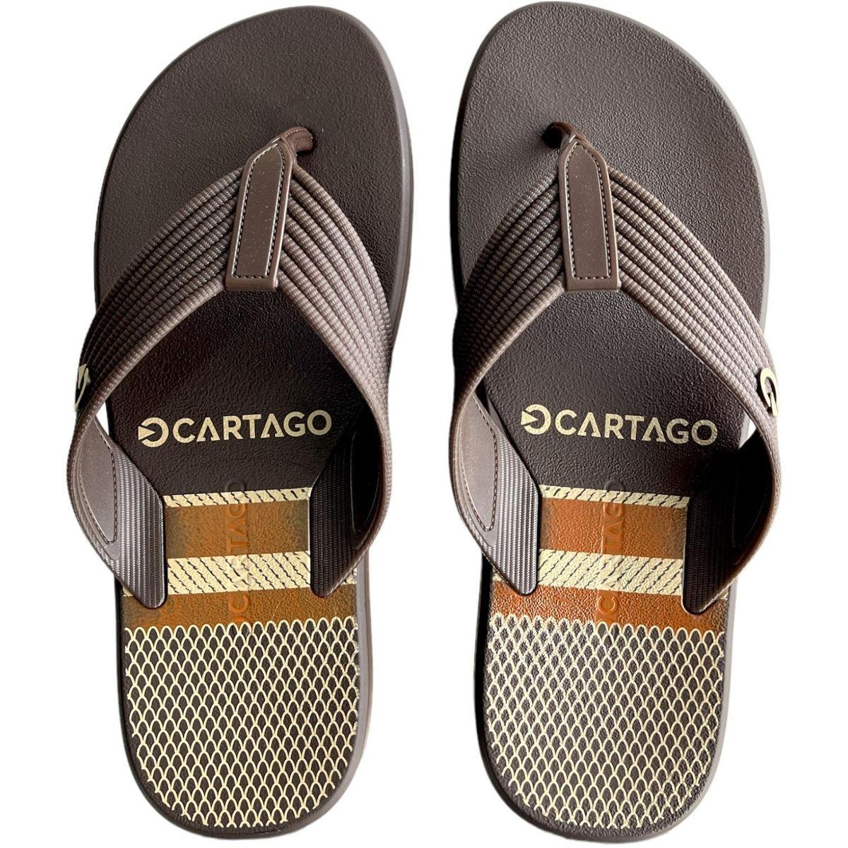 Chinelo Masculino Cartago Montreal Tira Larga Original - Marrom | Zattini