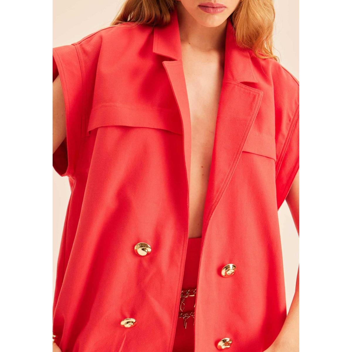 Colete Oversized Muscle Lança Perfume - Vermelho | Zattini