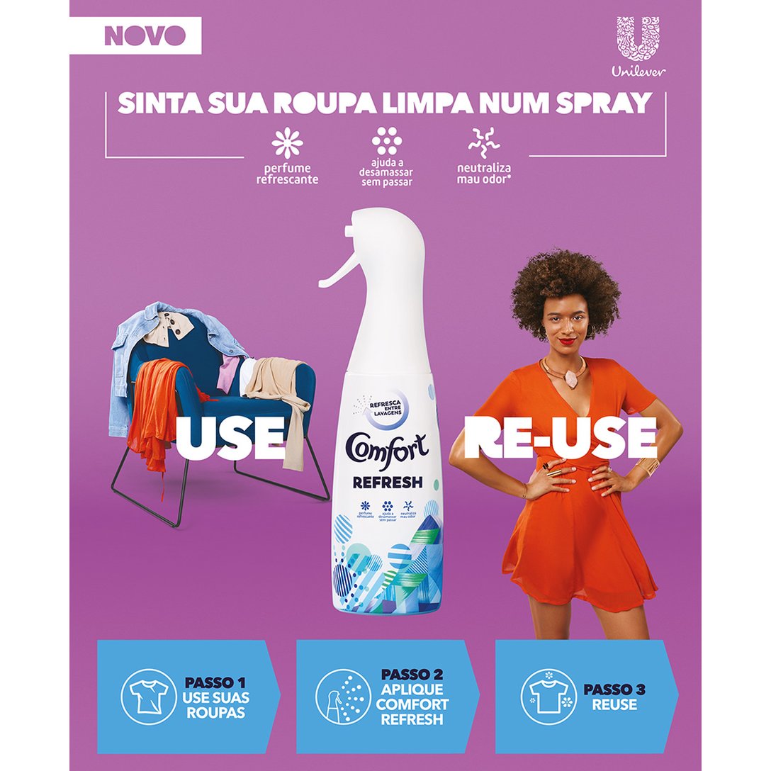 Comfort Refresh Revitalizador para Roupas 320ml - Incolor | Zattini