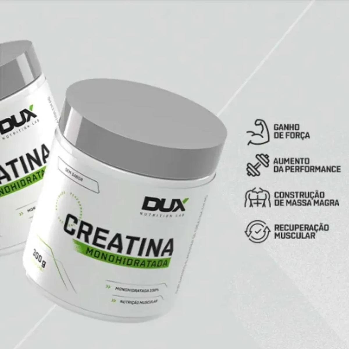 Creatina Monohidratada Nutrição Muscular 300g Dux Nutrition Natural