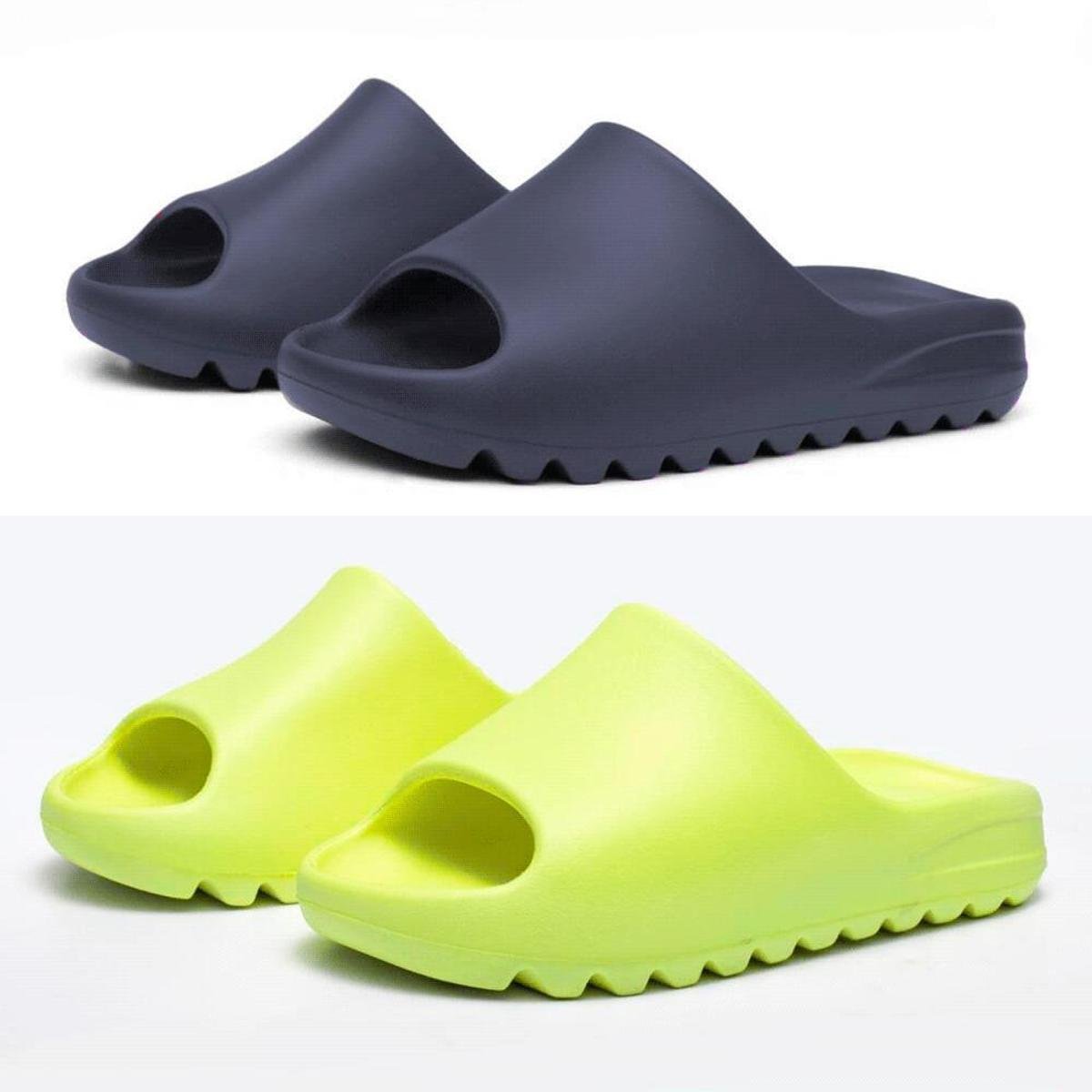 Kit 2 Pares Chinelo Slide Nuvem Masculino em EVA Sola Robusta ...