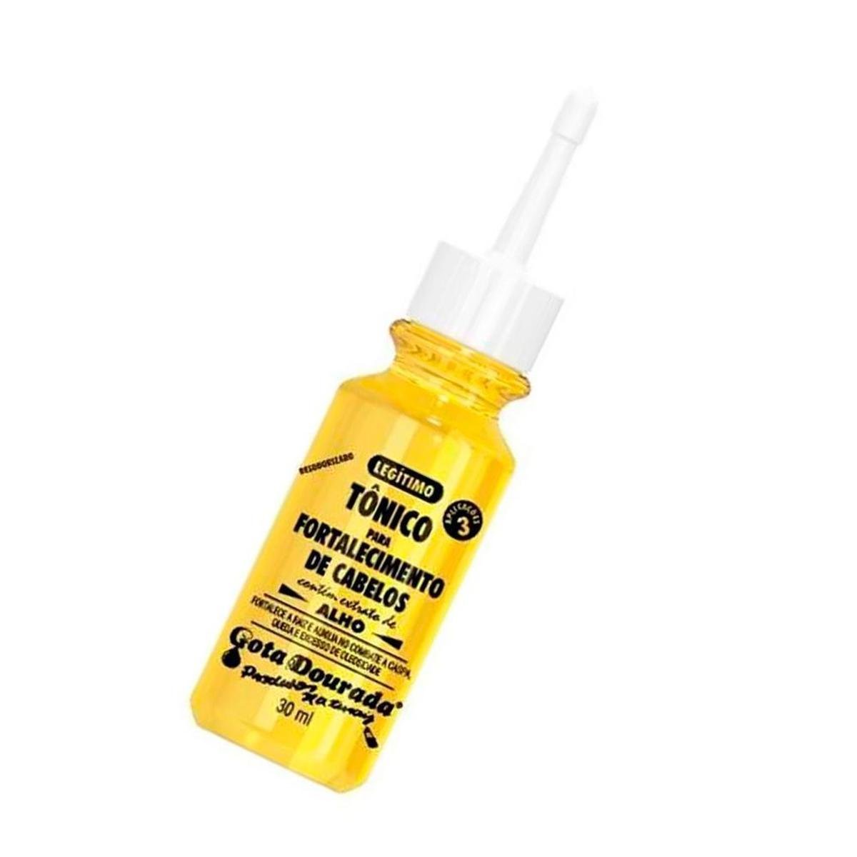 Kit 4 Tônico Capilar Gota Dourada Legítimo Fortalecedor Cuidados com os ...