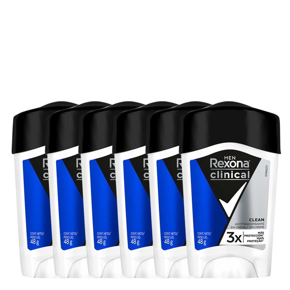 Kit Desodorante Antitranspirante Rexona Clinical Azul Masculino Stick ...