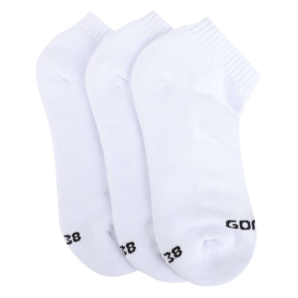 Kit Meia Gonew Básica Sem Cano c/3 Pares - Branco | Zattini