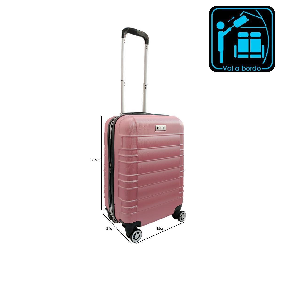 Mala de Viagem Bordo Rígida Expansiva Rodinha dupla 360° Leve Bagagem ...