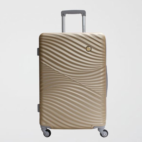 Mala de Viagem Média com Rodas Giro 360° Rígida Kimberley My Way Azul ...