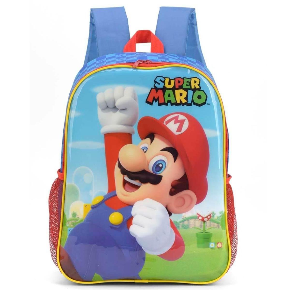 Mochila Infantil Super Mario Azul - Azul | Zattini