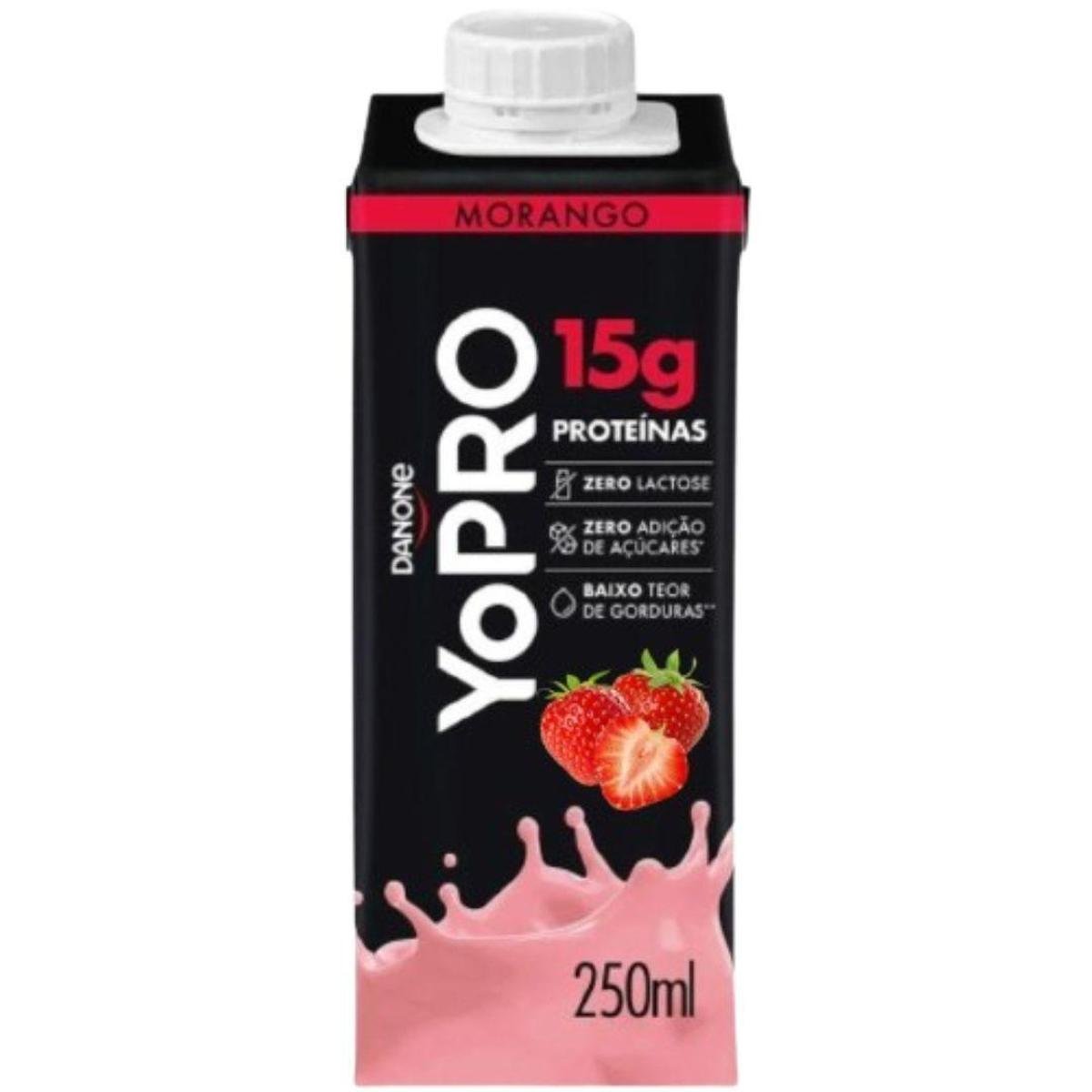 Pack 8 unidades YoPRO bebida láctea UHT 250ml Danone - 15g de proteína ...