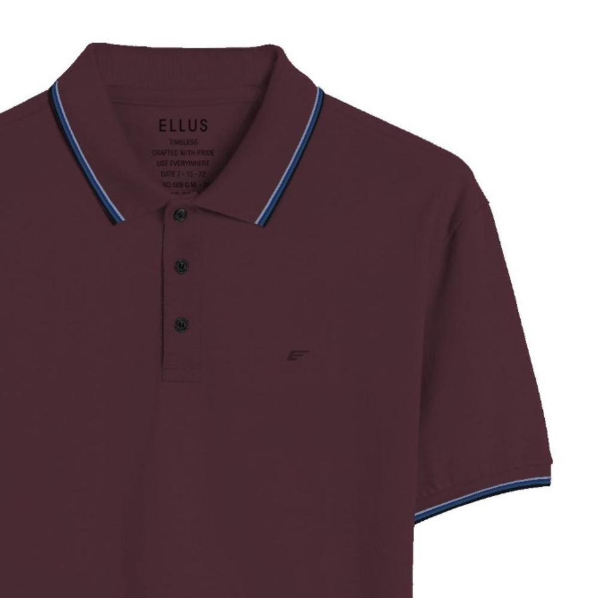 Polo Ellus Easa Frisos Classic Masculina Bordô - Bordô | Zattini