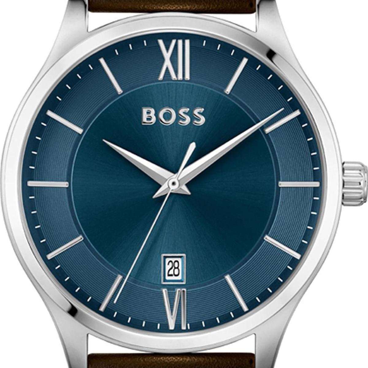 Relógio Boss Masculino Couro Marrom 1513955 - Marrom | Zattini