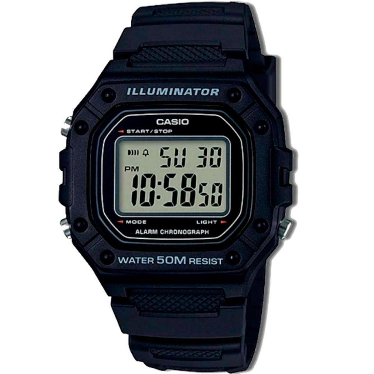 Relógio Casio Illuminator Masculino - Preto | Zattini