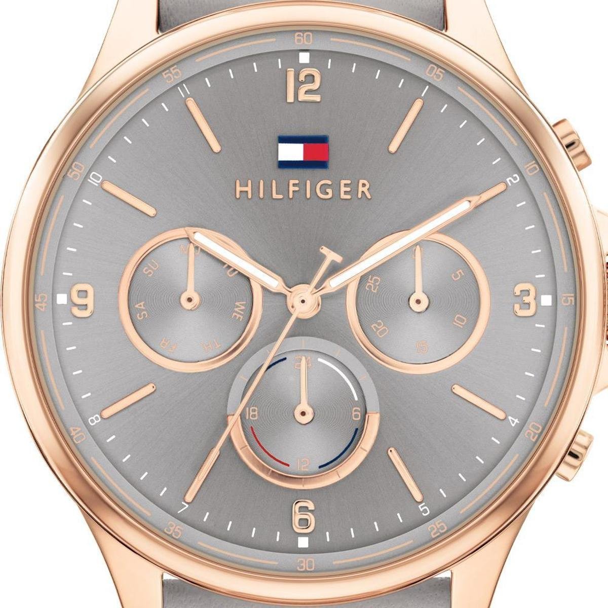 Relógio Tommy Hilfiger Feminino Couro Cinza 1782449 03 ATM - Cinza ...