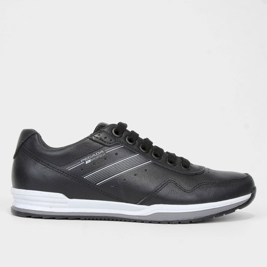 Sapatênis Couro Pegada Amortech Masculino - Preto | Zattini