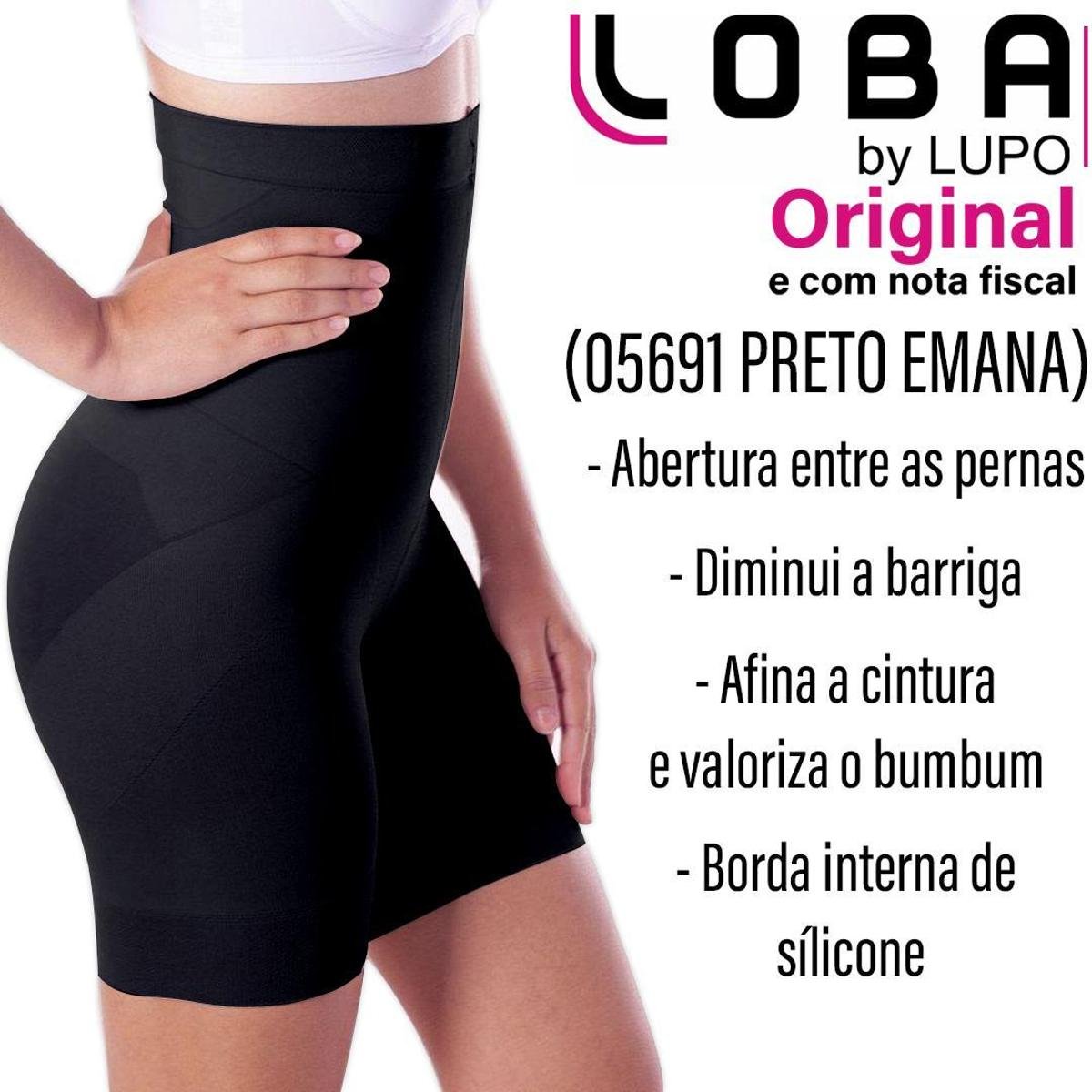 Short Modelador Lupo Original Loba Feminina Cinta Slim Afina Cintura ...