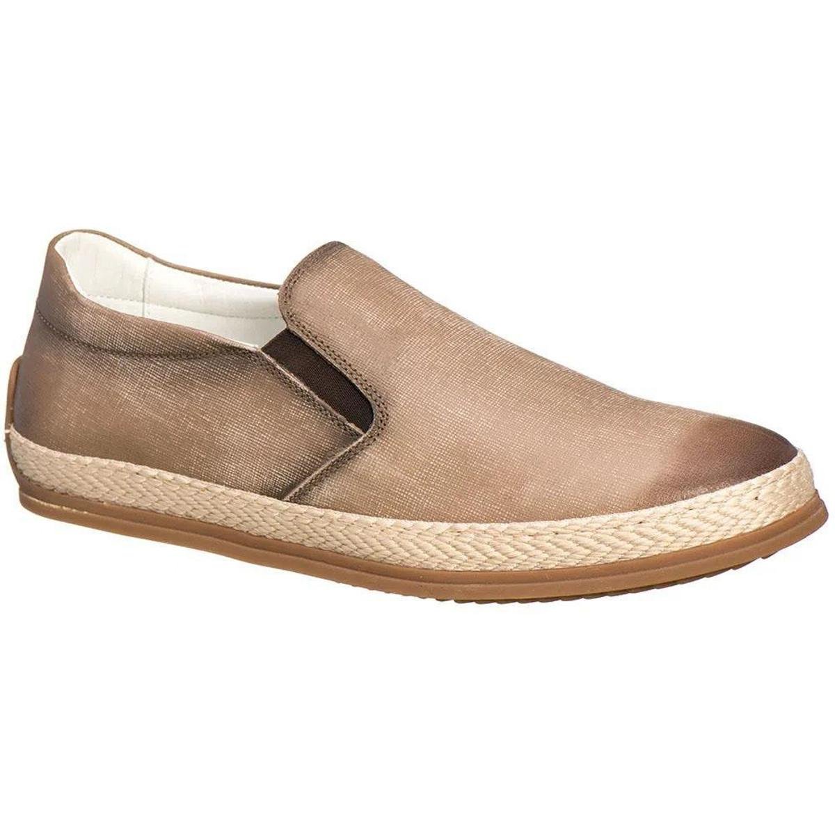 Slip On Masculino Malbork Cor Tan Forrado Em Couro 7770 - Bege | Zattini