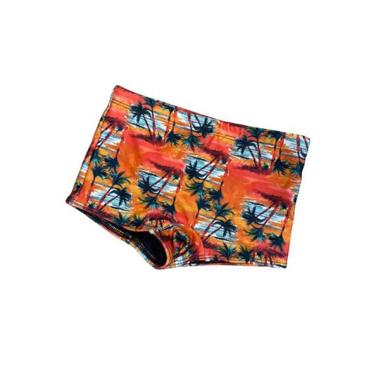 Sunga Boxer Bebê Infantil Juvenil Moda Praia Várias Estampas - Laranja ...
