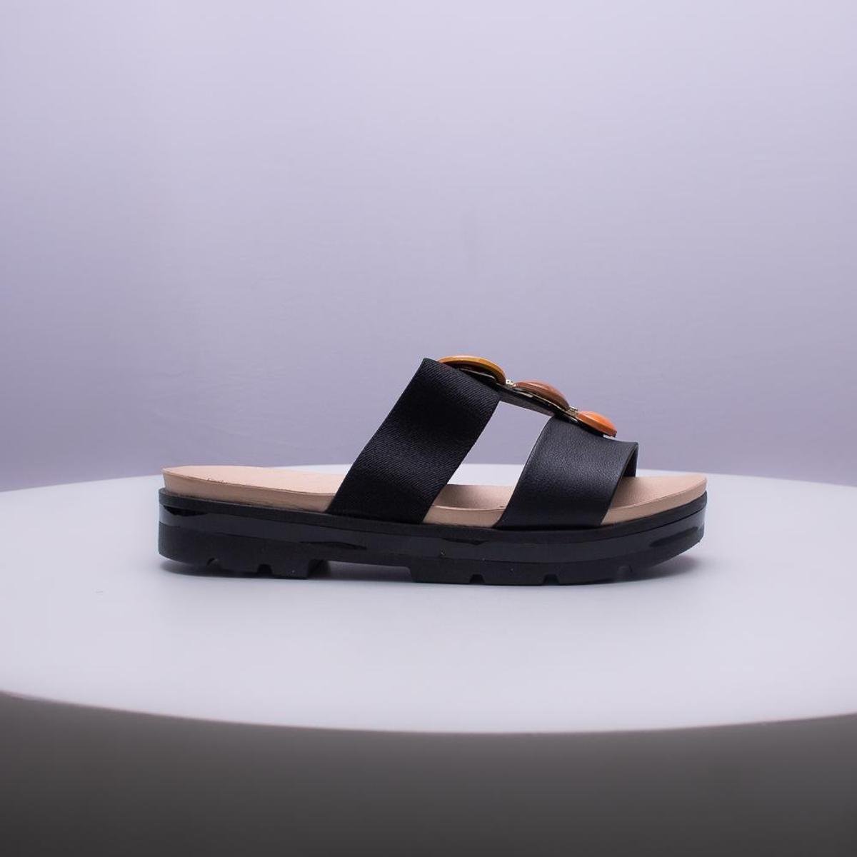 Tamanco Modare Napa Floate Nature - Preto | Zattini