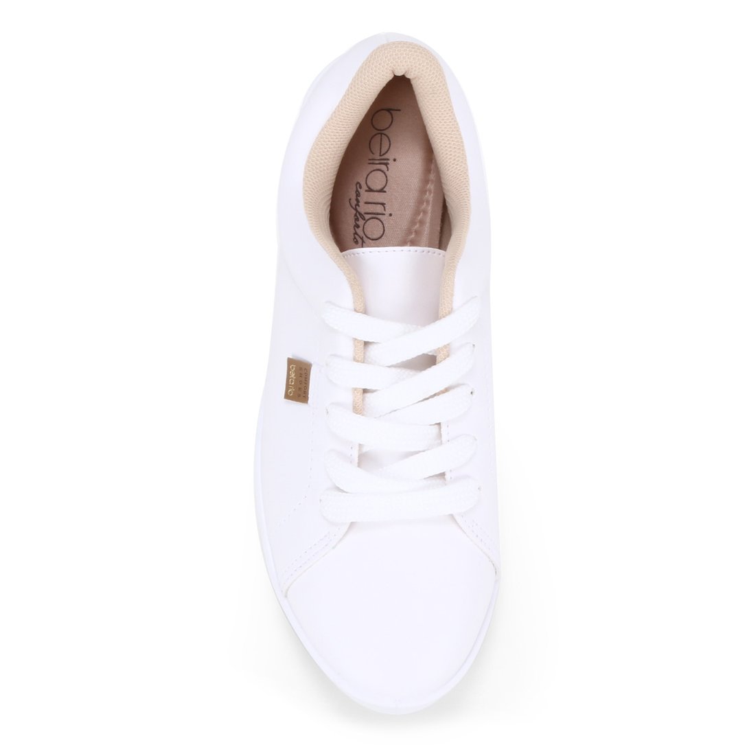 Tênis Beira Rio Básico Comfort Feminino - Branco | Zattini
