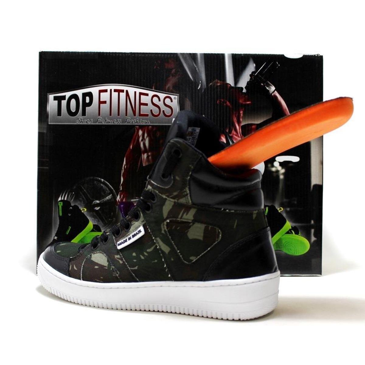 Tênis Bota De Cross Training Top Fitness Fisiculturismo LPO - Camuflado ...
