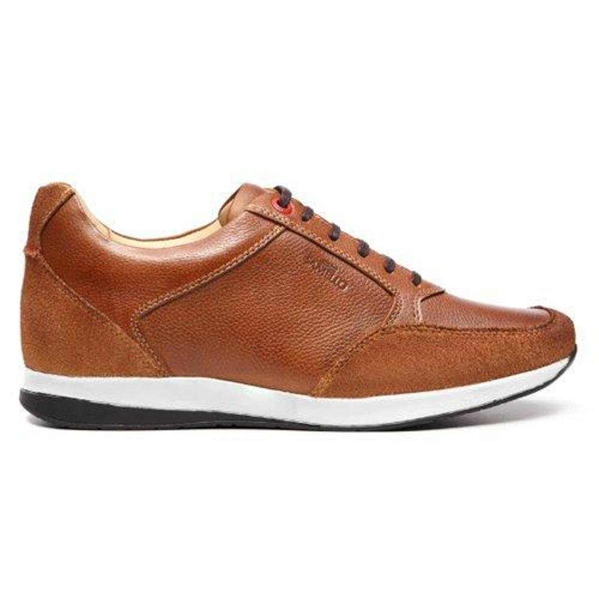 Tenis Casual Elevator Masculino Dingle Bronze Sola Ambar Samello ...