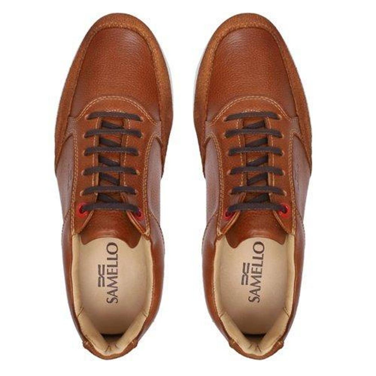 Tenis Casual Elevator Masculino Dingle Bronze Sola Ambar Samello ...