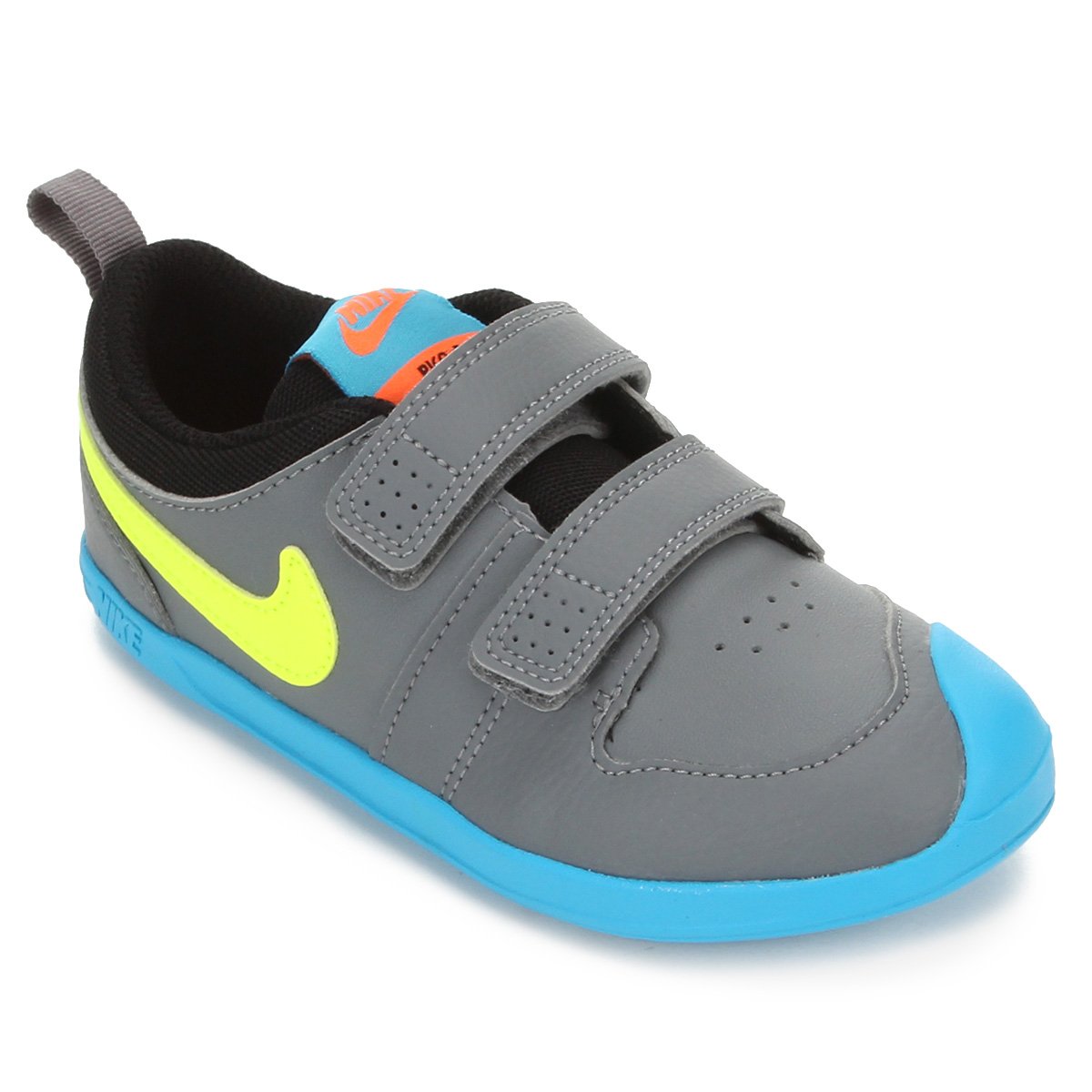 Tênis Infantil Nike Pico 5 Velcro - Cinza e Verde | Zattini