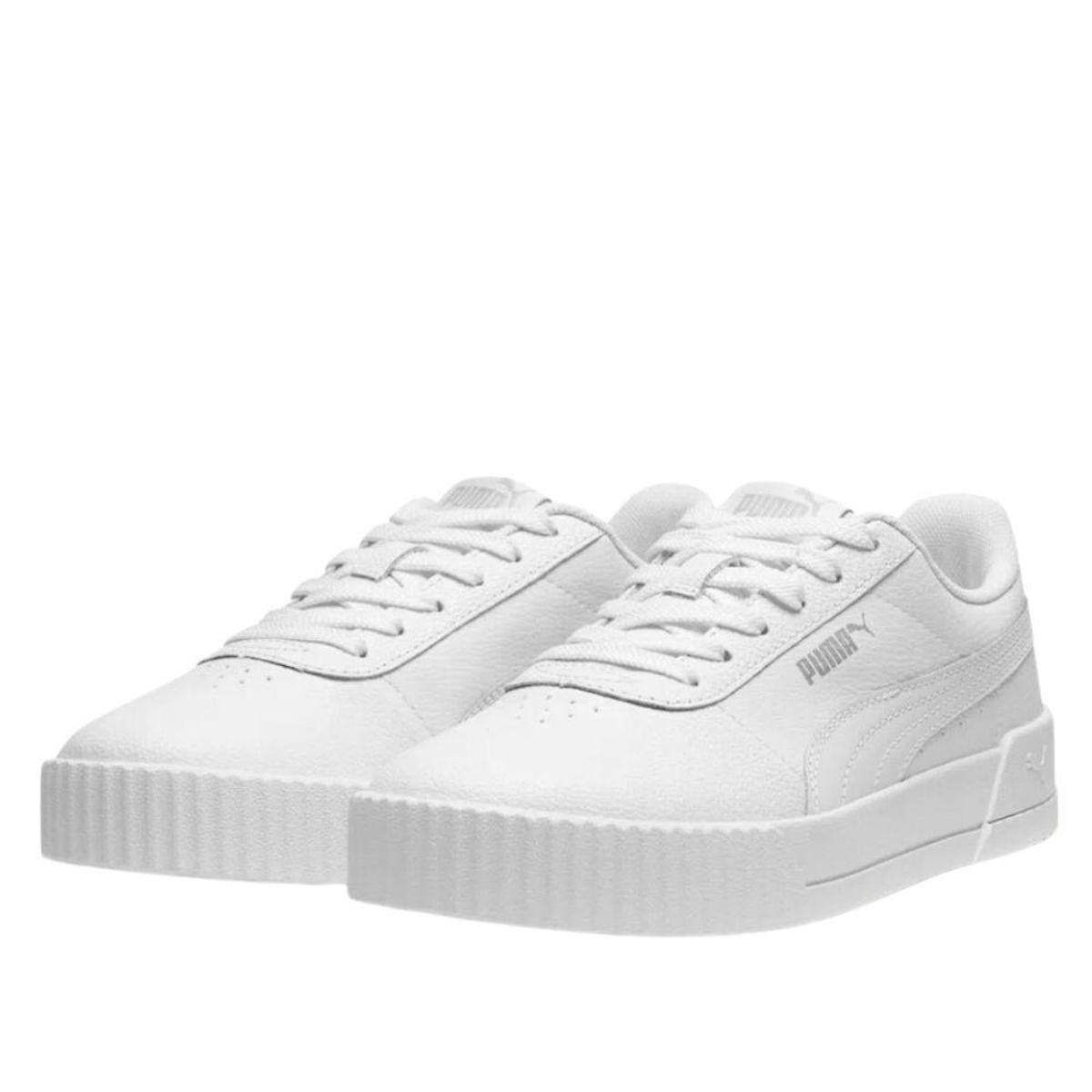 Tênis Puma Casual com Cadarço Carina Lux Feminino - Branco | Zattini
